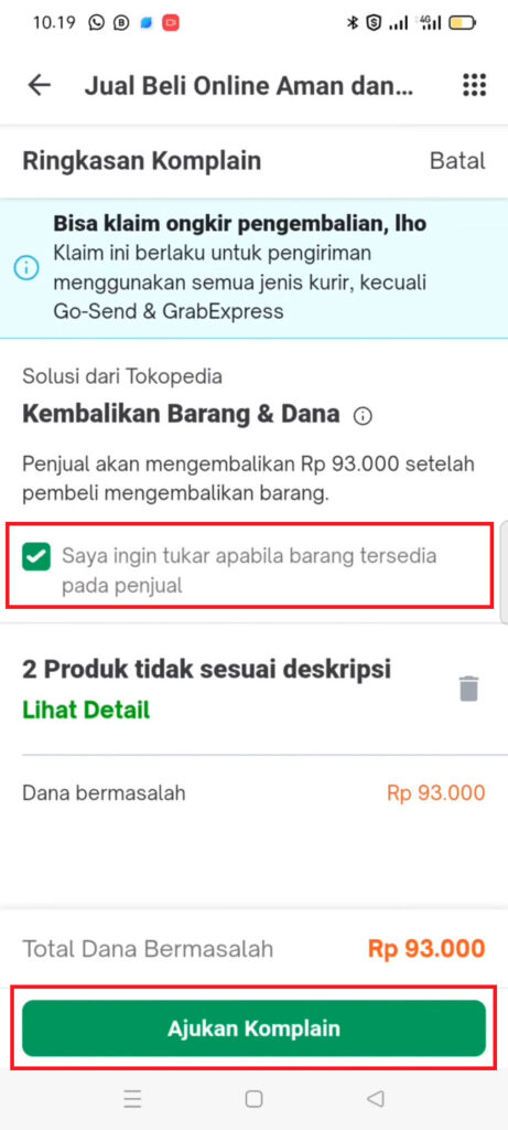 2 Cara Komplain Tokopedia dengan Mudah via Aplikasi - Plugin Ongkos Kirim
