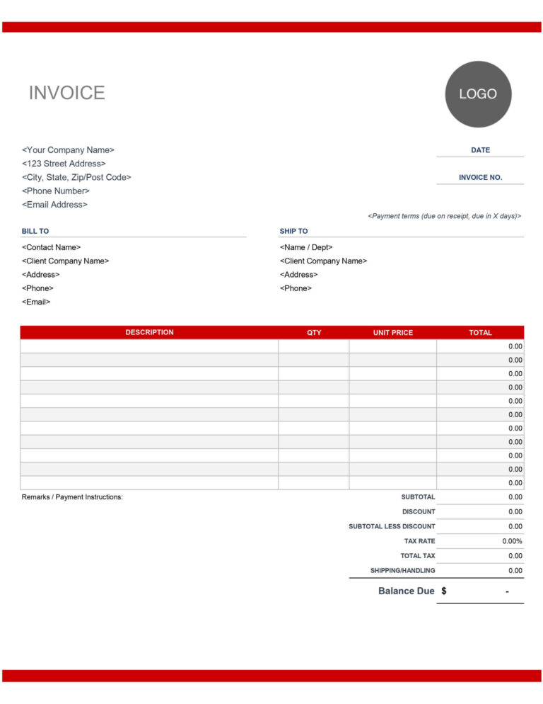 Download Template Invoice Gratis Di Sini, Tinggal Edit Saja! - Plugin ...