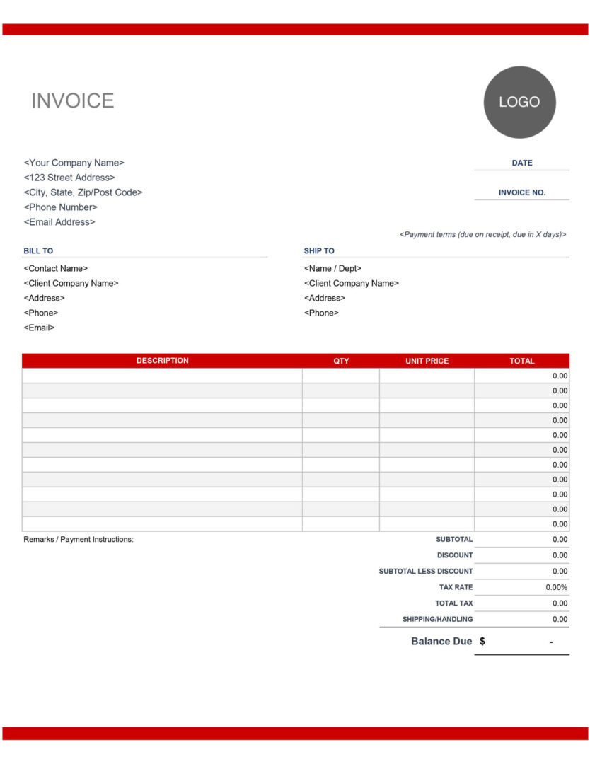 Download Template Invoice Gratis Di Sini, Tinggal Edit Saja! - Plugin ...