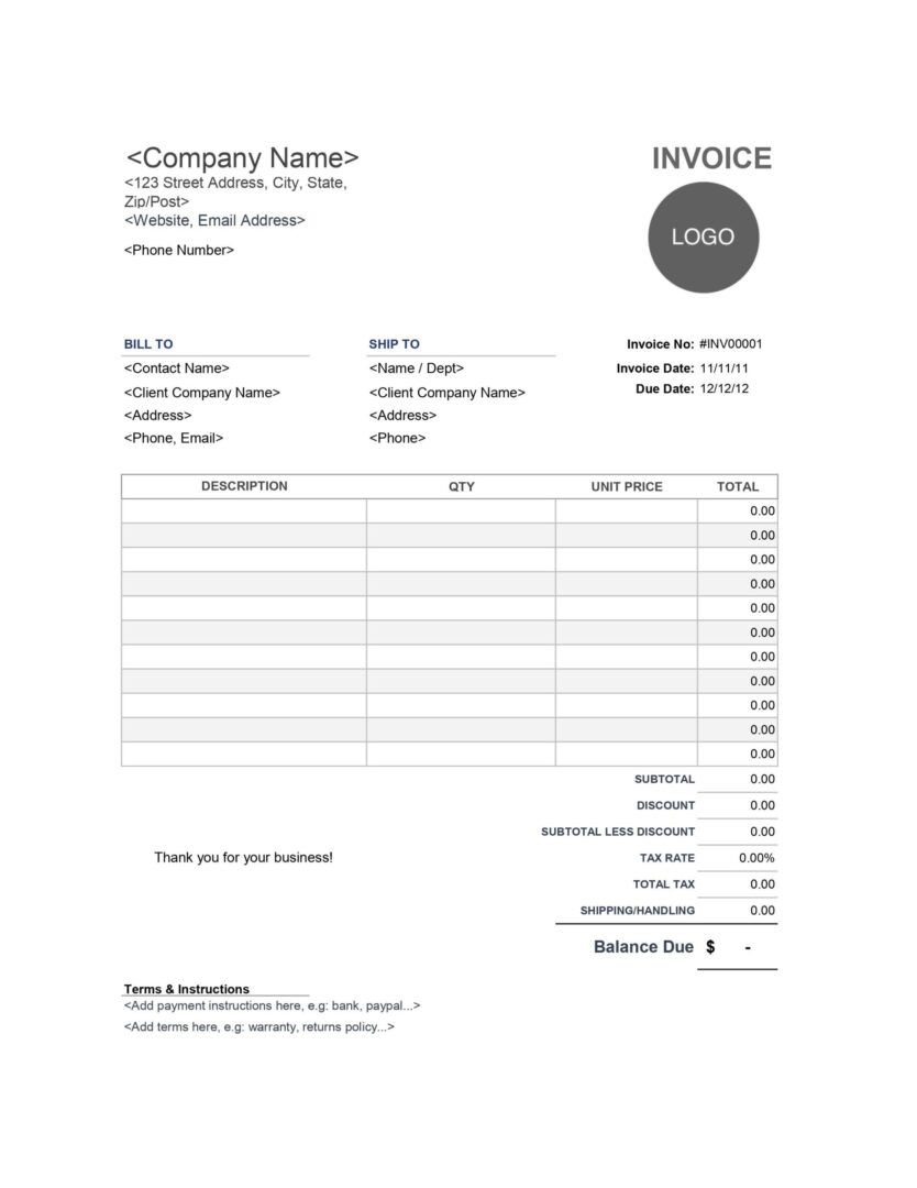 Download Template Invoice Gratis Di Sini, Tinggal Edit Saja! - Plugin ...