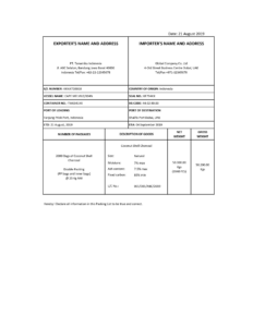 Unduh Packing List Template Professional Untuk Bisnis Anda Gratis ...