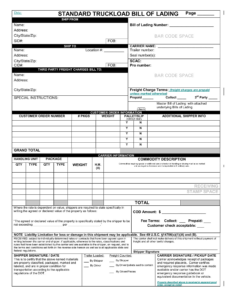 5 Contoh Bill of Lading [+ Template Excel & PDF Gratis] - Plugin Ongkos ...